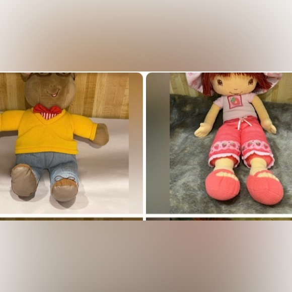 Toys | Vintagestrawberry Shortcake And Arthur Lot 2 Large Jumbo 28 Inch ...